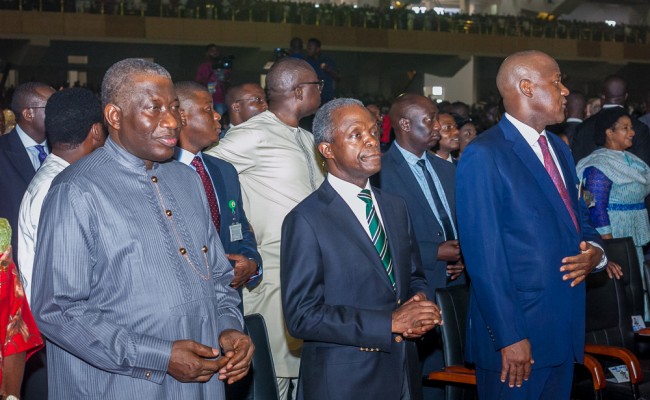 Osinbajo, SAN, attends the dedication of Dunamis Glory Dome at Dunamis ...