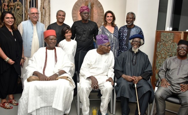 Sanwo-Olu attends opening reception of the Zaria Art Society Exhibition ...
